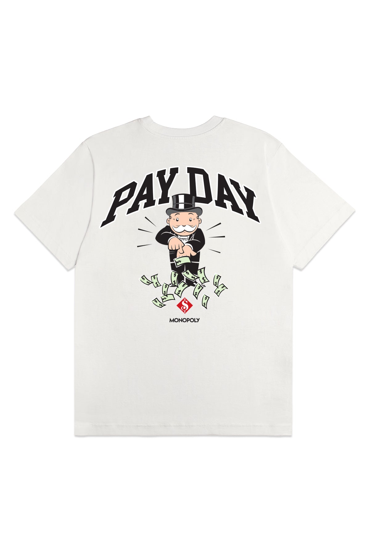 Monopoly Payday T-shirt in Vintage White | Mens | Saturday Society