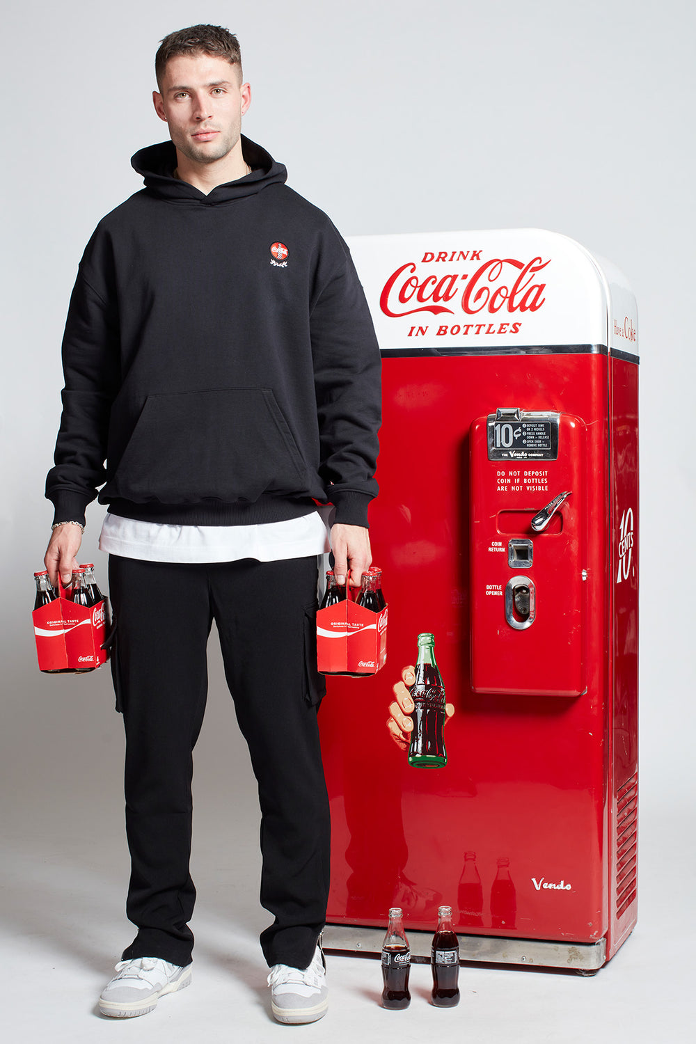 Coca Cola Racing Team Hoodie in Black | Mens | Saturday Society