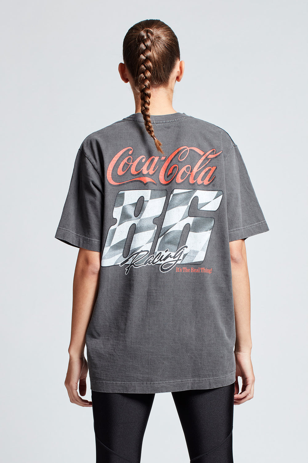 Coca Cola Lights Out T-shirt in Washed Grey | Womens | Saturday Society