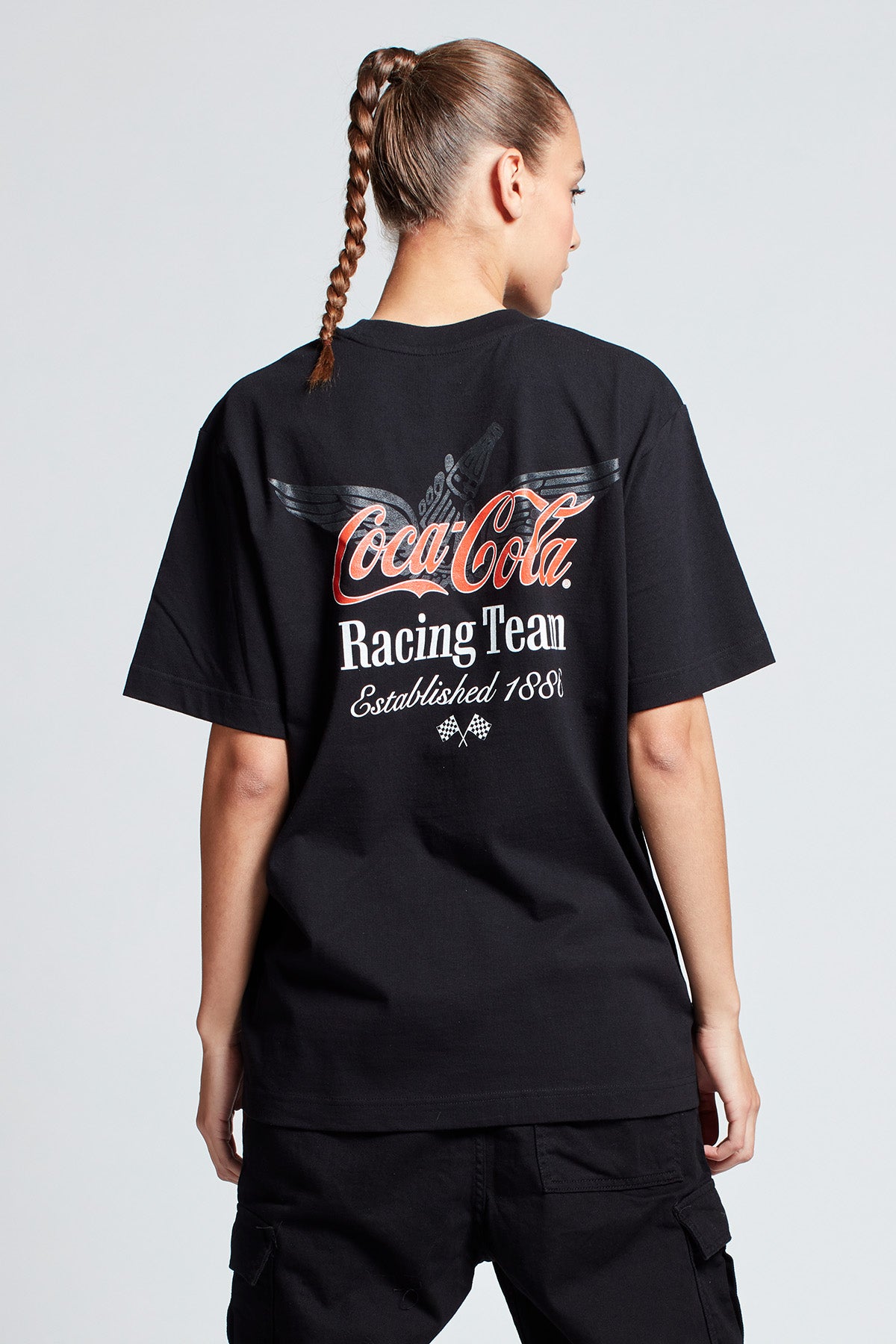Coca Cola Racing Team T-shirt in Black | Womens | Saturday Society