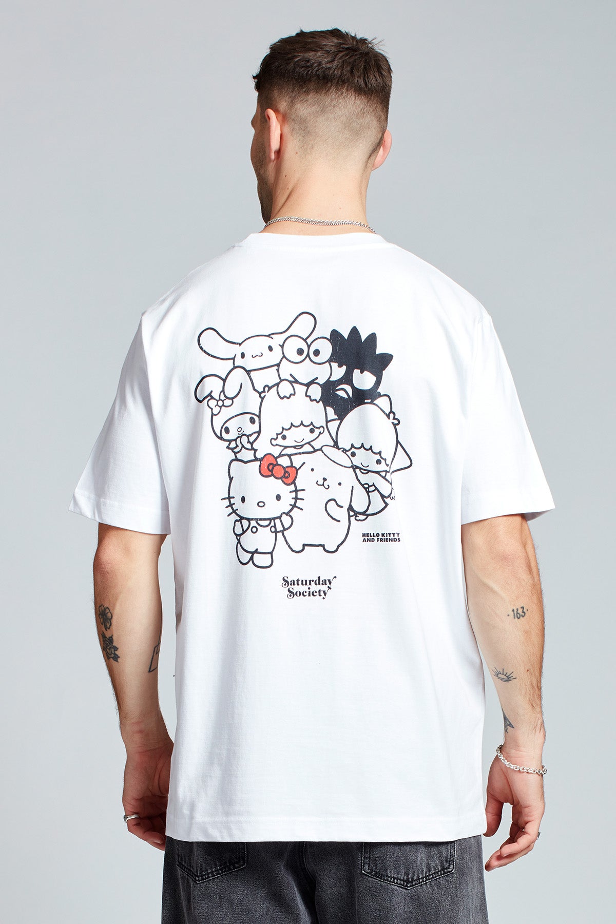 Hello Kitty And Friends T-shirt in White | Mens | Saturday Society