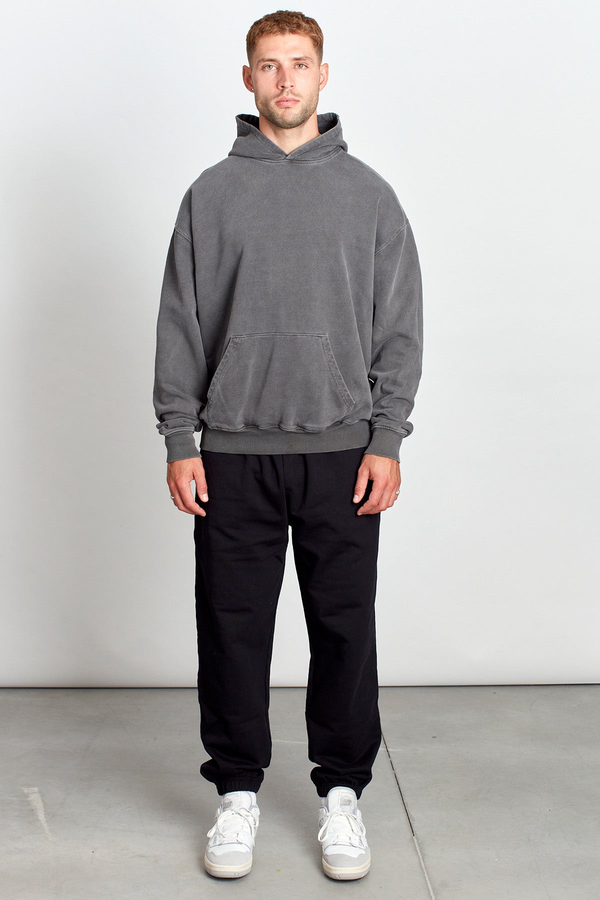 Saturday Society Minimals Hoodie in Washed Grey | Mens | Saturday Society