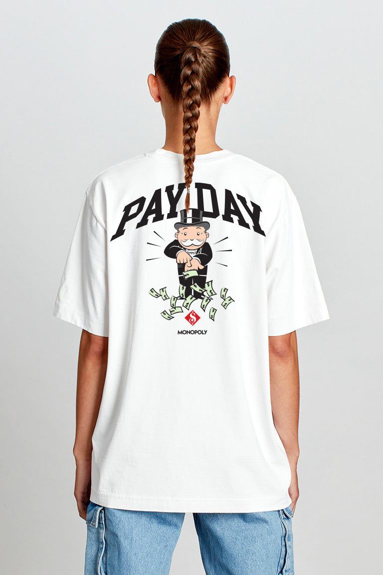 Monopoly Payday T-shirt in Vintage White |Womens | Saturday Society