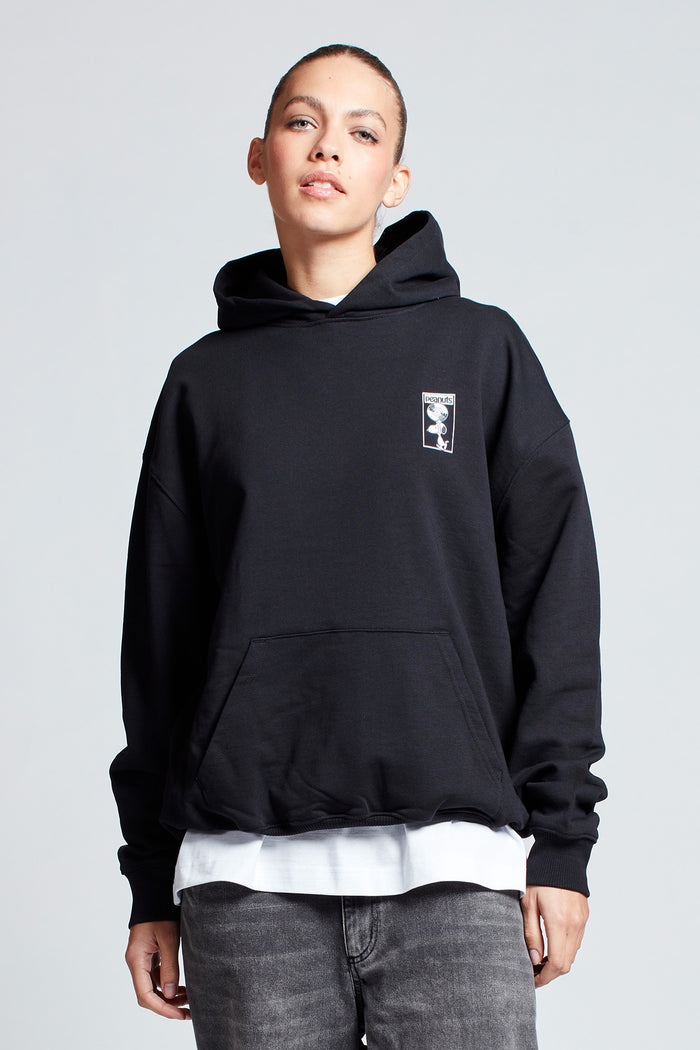 Snoopy Peanuts Records Hoodie in Black | Womens | Saturday Society