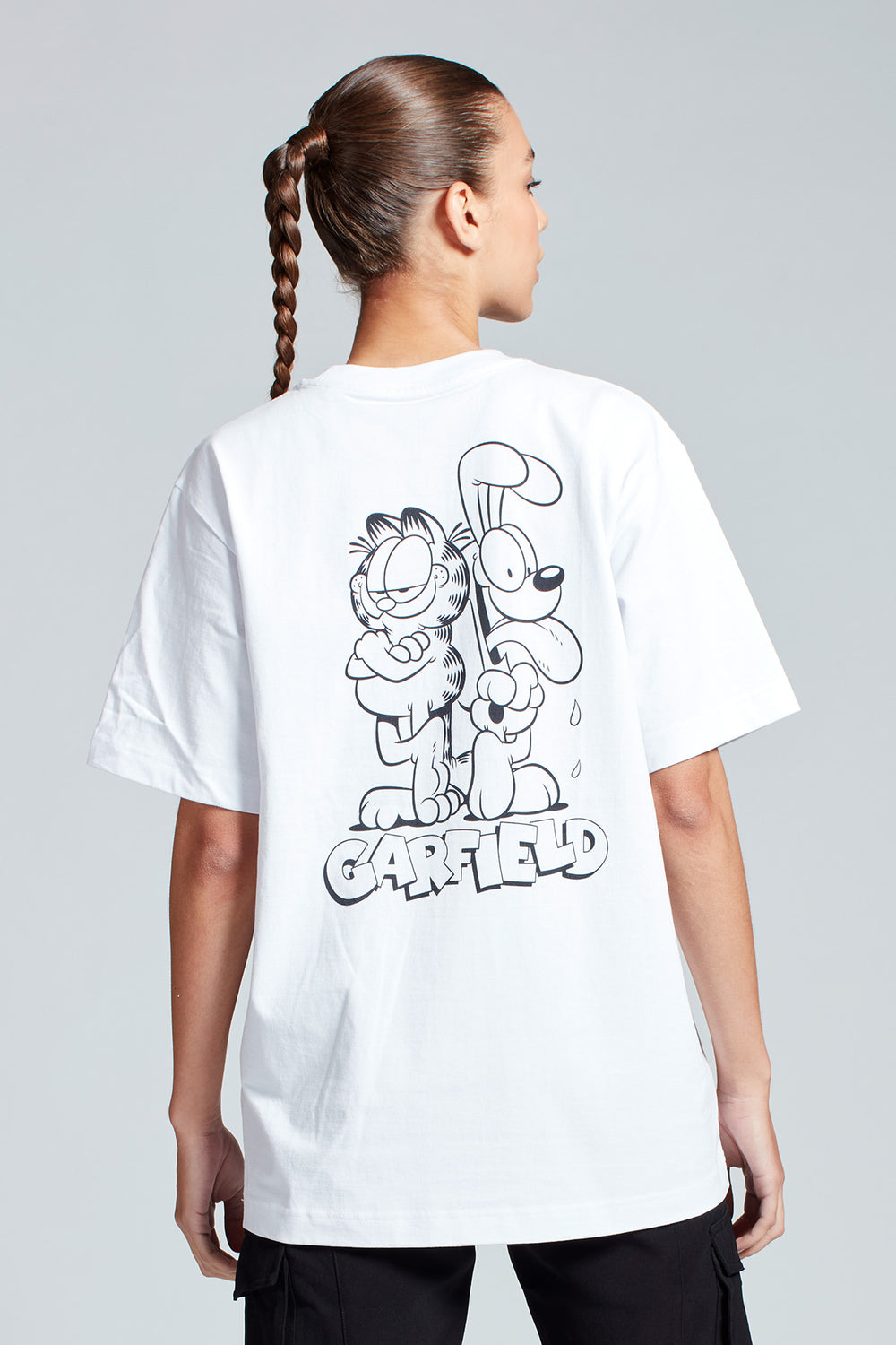 Garfield Buddies T-shirt in White | Womens | Saturday Society